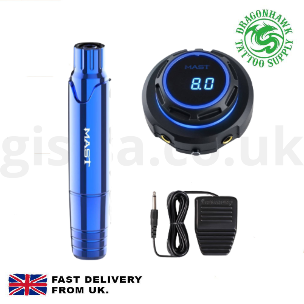 Dragonhawk Mast P10 Rotary Tattoo Pen Machine Power Supply Halo ...